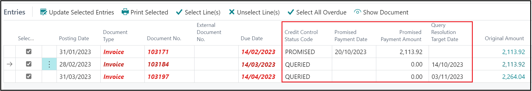 Clever Dynamics - Credit Control Interactions